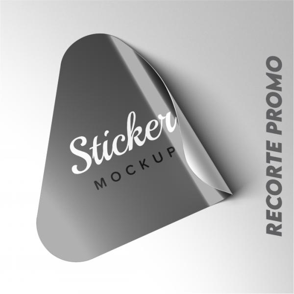 Adesivo vinil promocional com Recorte M² Adesivo Promo 4x0 Brilho ou ...
